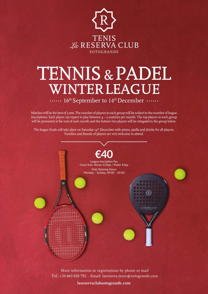 Tennis & Padel Winter League - Stay Sotogrande